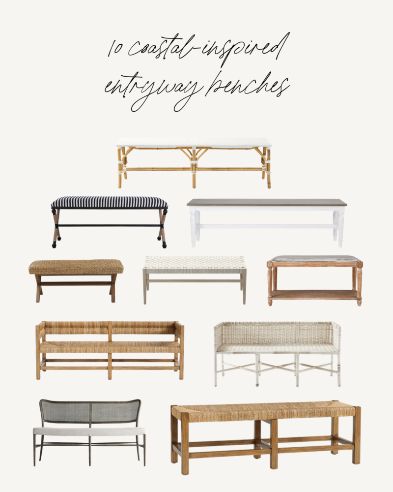 10 Coastal-Inspired Entryway Benches - kerryloves.com